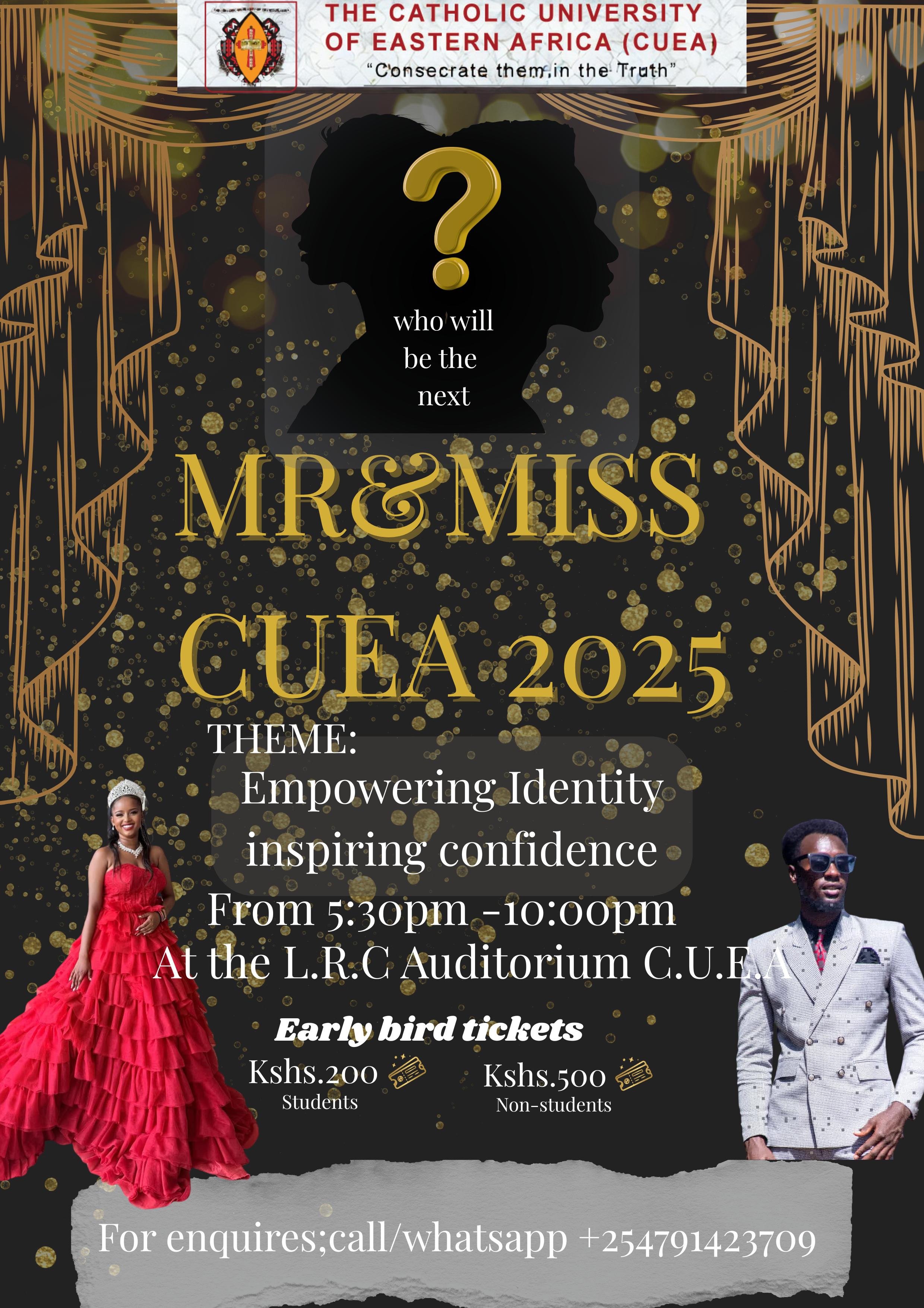 MR AND MISS CUEA 2025 | Vabu - Unleash Your Experience